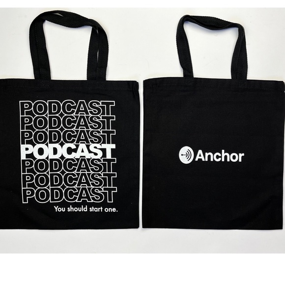 Spotify | Bags | Anchor Podcast Black Tote Bag | Poshmark